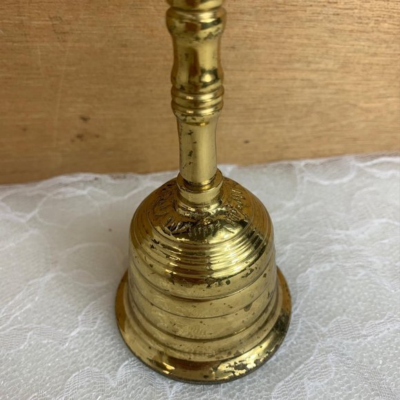 Vintage | Accents | Vintage Hand Carved Cast Iron Bell | Poshmark